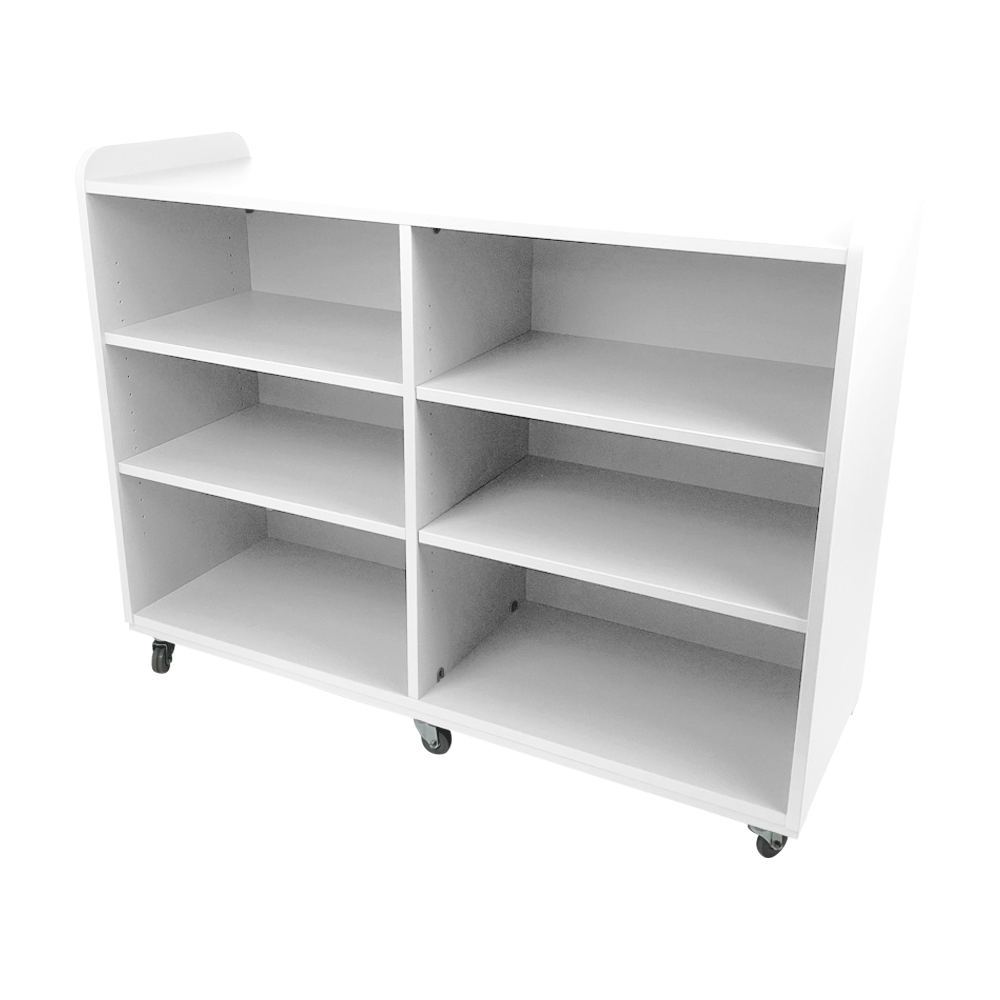 2 Bay Mobile Shelf Unit